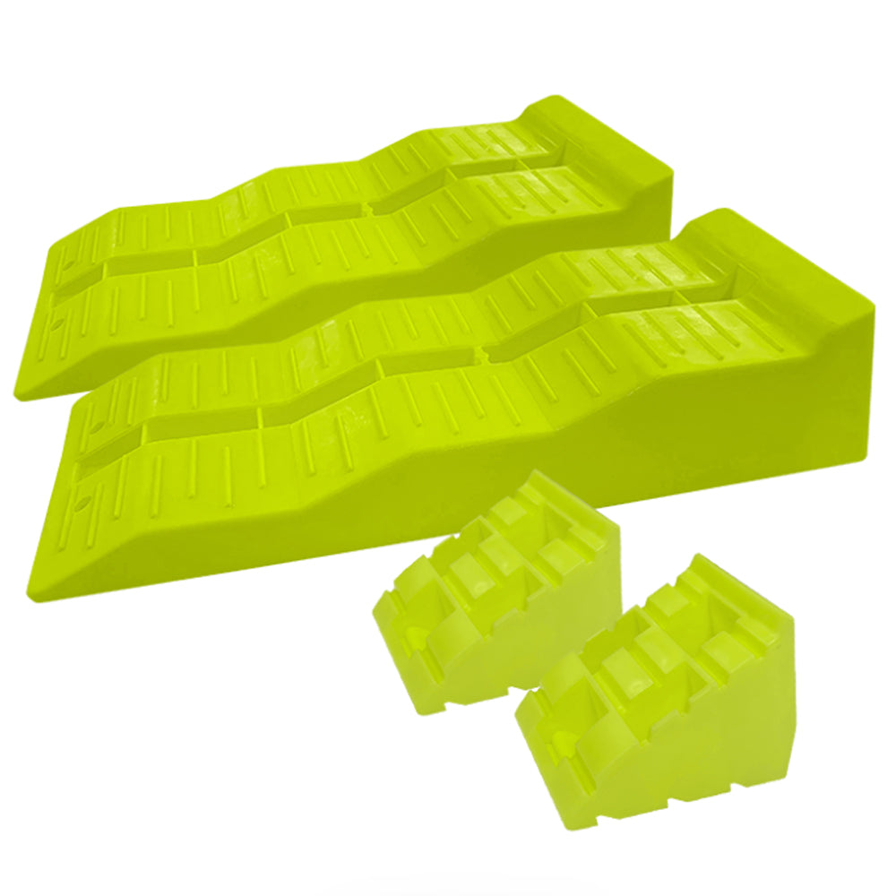 3-Step Levelling Ramps with Chocks and Bag – CaravanMods.com.au