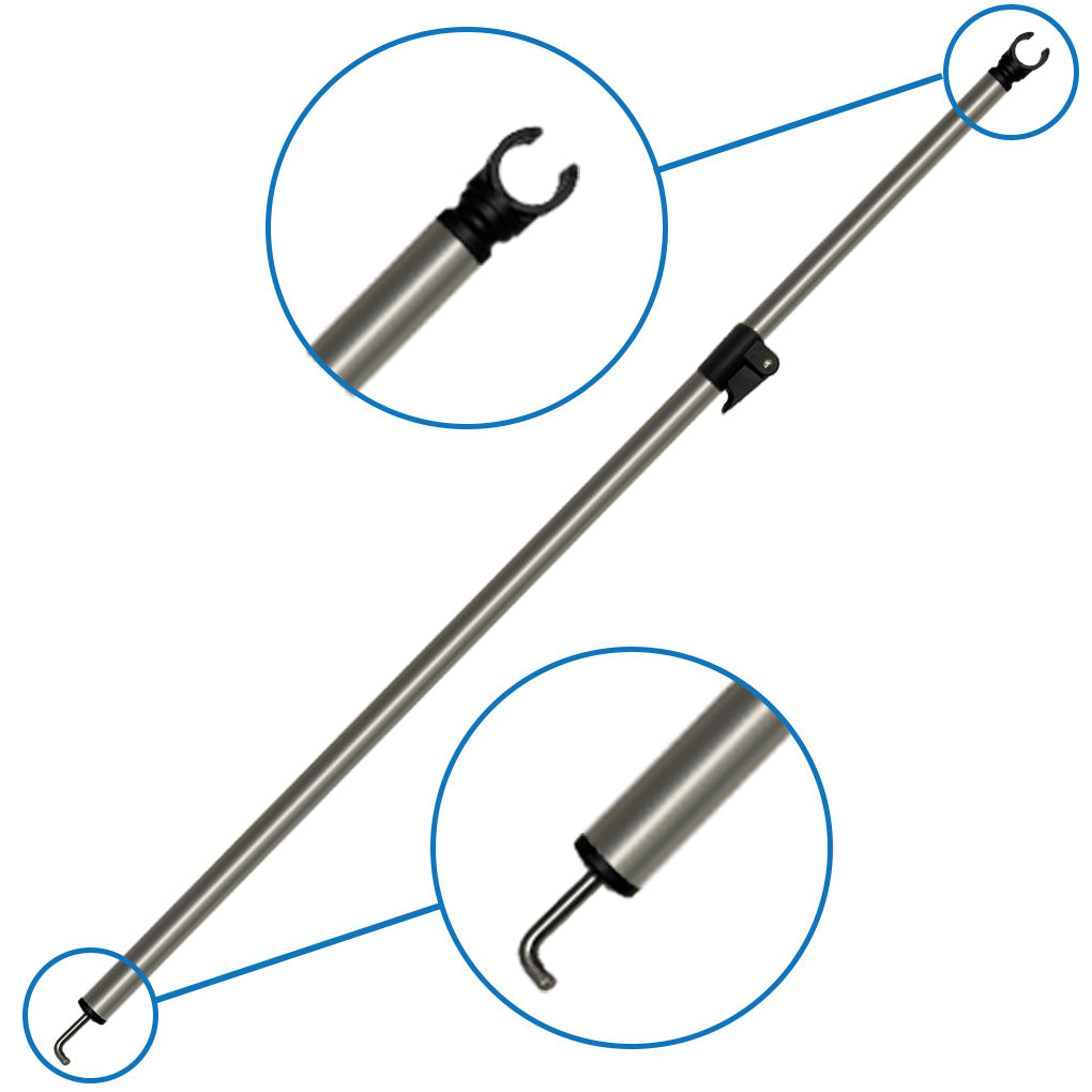 Bent Spigot to C-Clip Aluminum Pole (Max 274cm) – CaravanMods.com.au