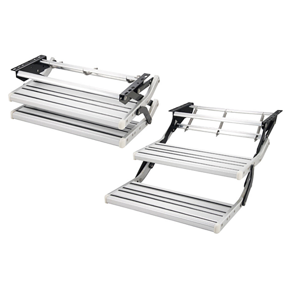 Manual Bolt on Double Caravan Steps – CaravanMods.com.au