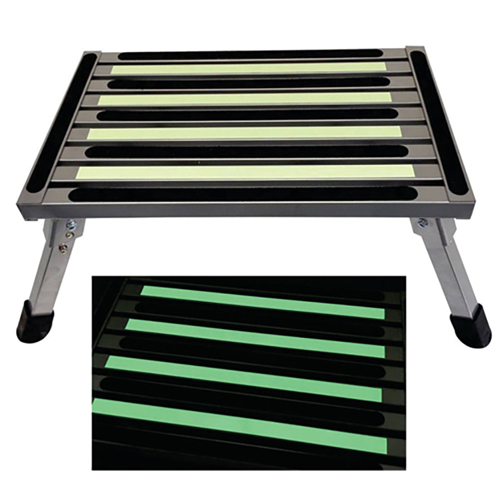 Portable Single Folding Caravan Step with Adjustable Legs