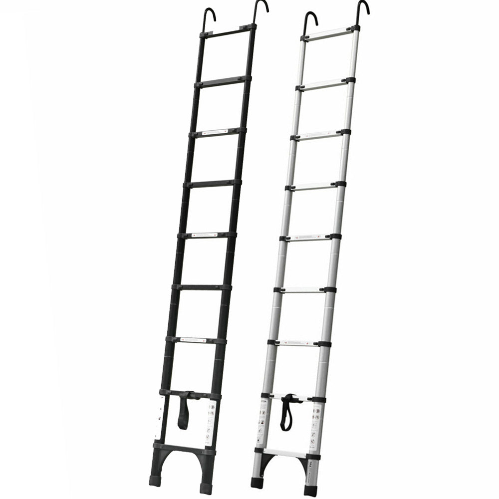 Portable Telescopic Ladder 2.6m with Hooks – CaravanMods.com.au