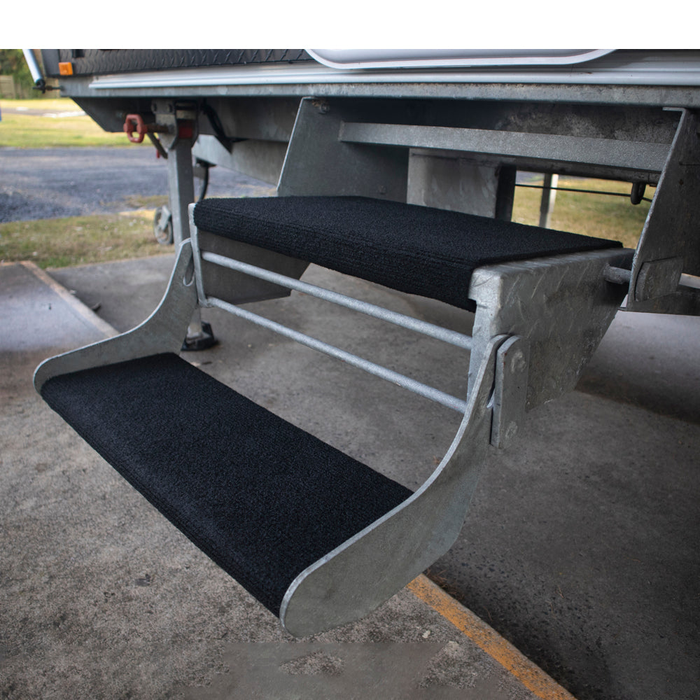 Set of Outdoor Step Coverings to suit Folding Step – CaravanMods.com.au